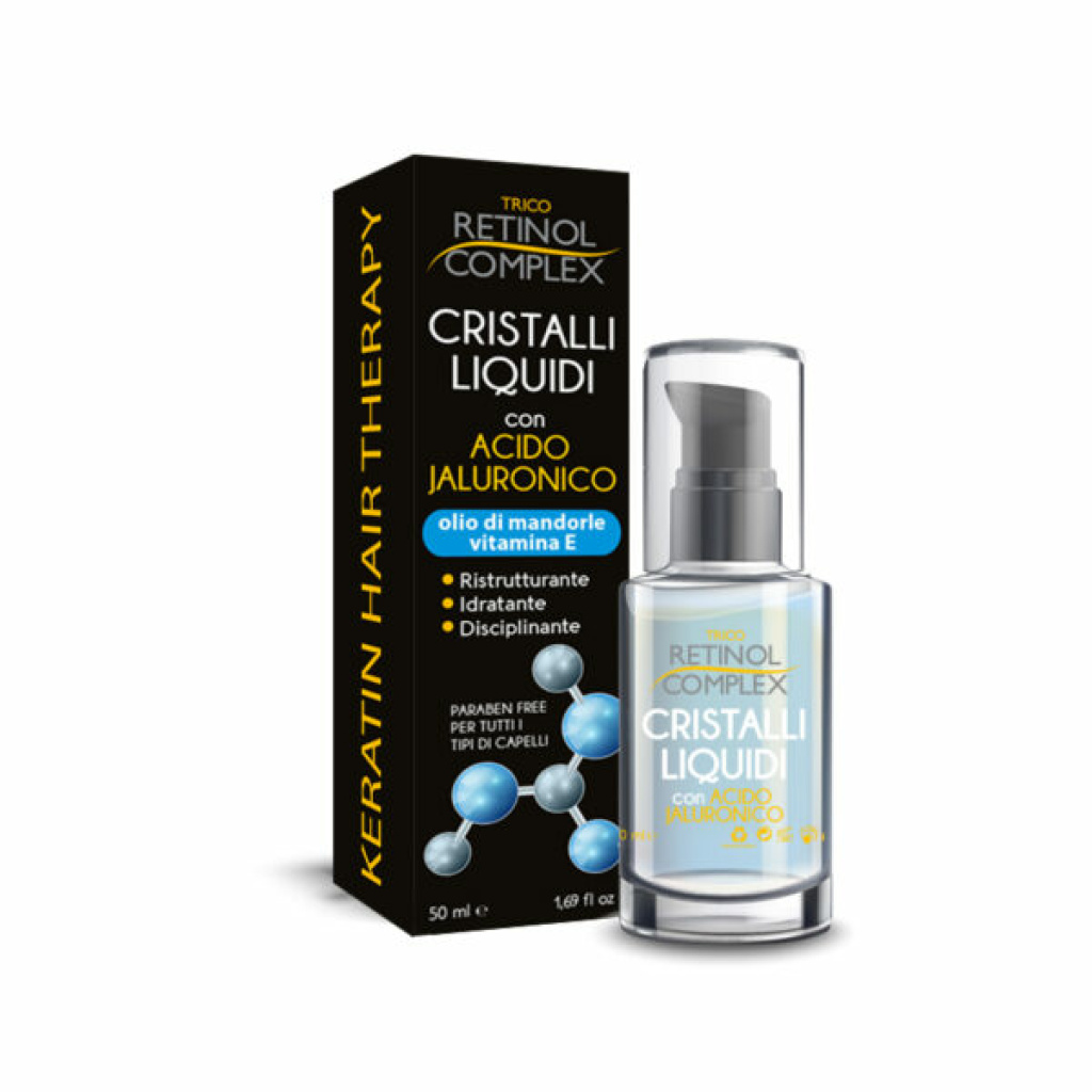 Retinol Complex Hair Keratin Therapy Liquid Crystals With Hyaluronic ...
